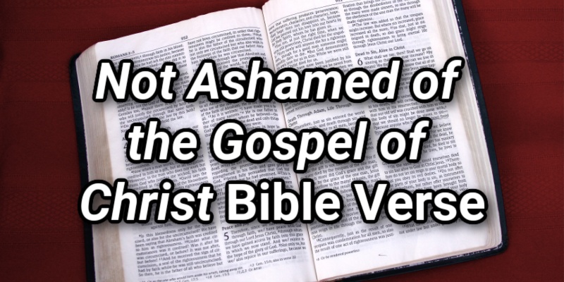 Not Ashamed of the Gospel of Christ Bible Verse MeaningLord's Library